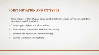 Mutagens in genetic disorder | PPTX