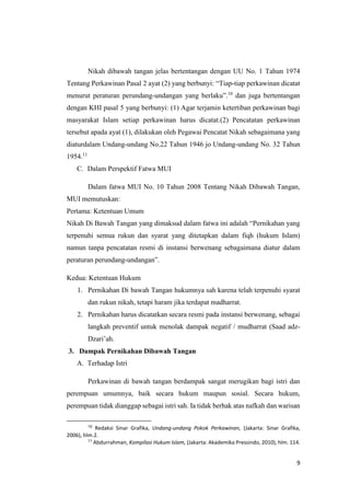 Nikah Mut'ah dan Nikah dibawah Tangan dalam perspektif masail fiqhiyah | PDF | Free Download