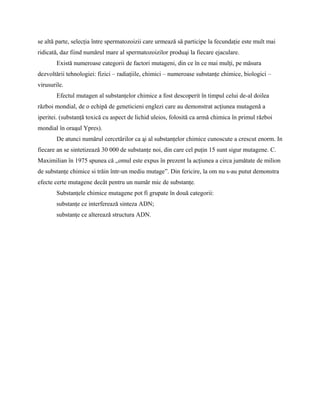 Mutaţiile slobozia bradului | DOC