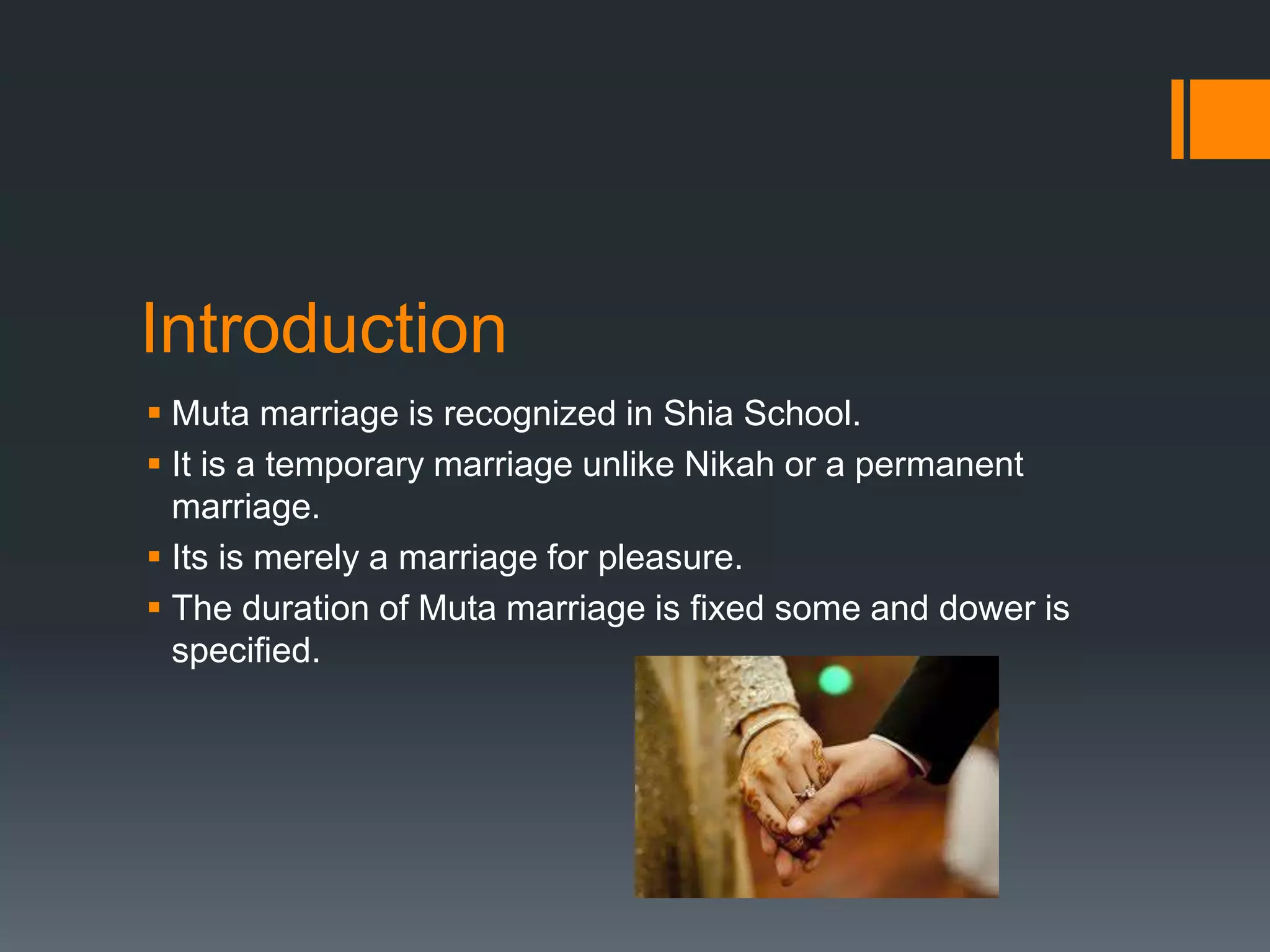 Muta marriage presentation | PPTX
