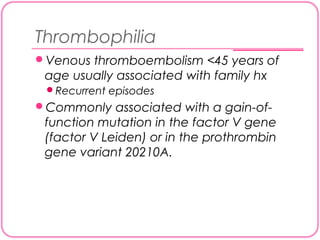 Mutant factor IX (Factor IX Padua) | PPT
