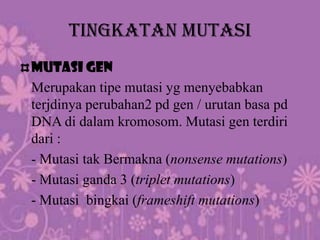 Mutasi | PPT