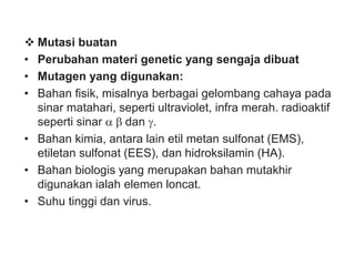 Materi mutasi kelas XII | PDF