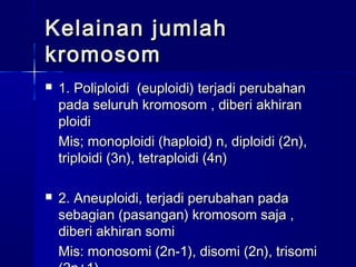 Mutasi gen & mutasi-kromosom | PPT