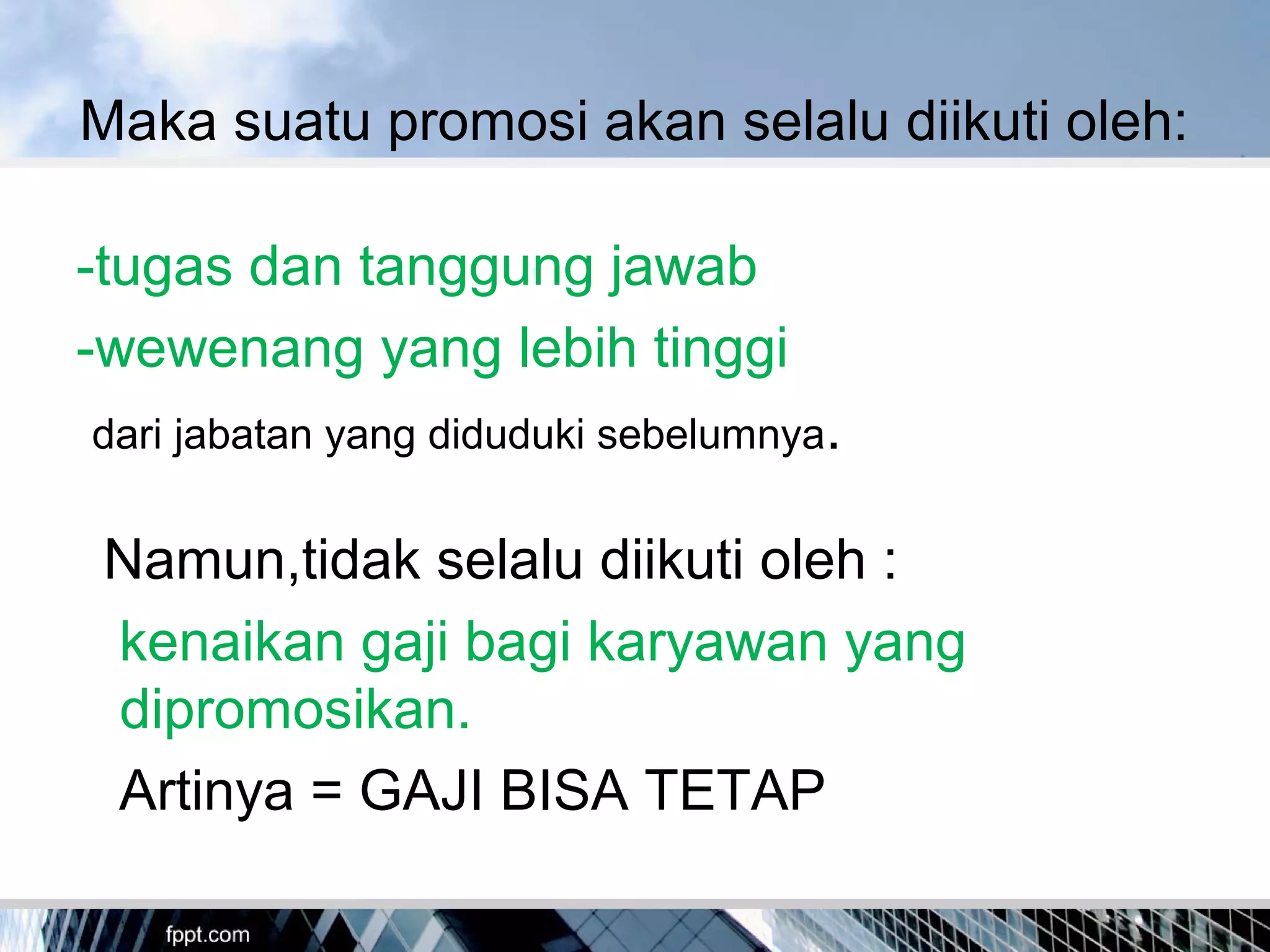 Mutasi dan promosi jabatan | PPT