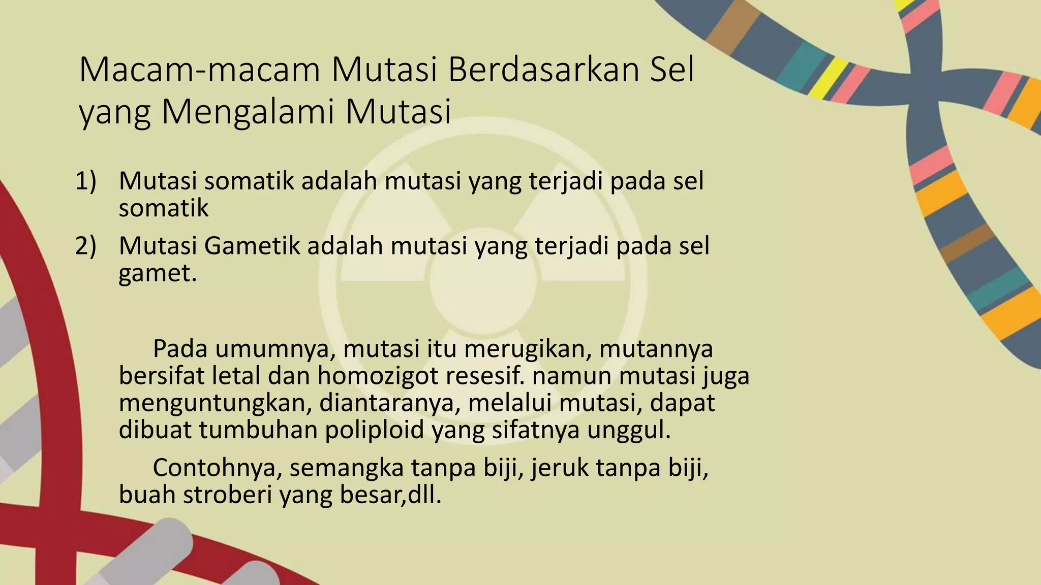 Biologi Mutasi | PPTX