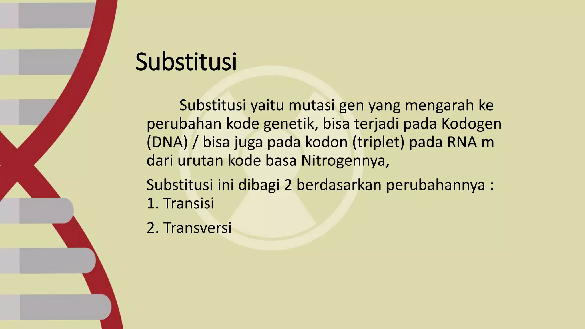 Biologi Mutasi | PPTX
