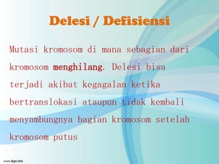 Mutasi gen | PPTX
