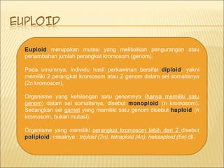 Mutasi kromosom | PPT
