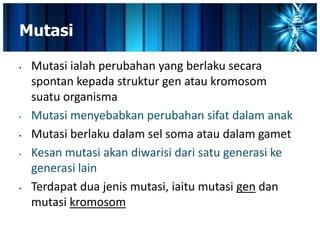 Materi Biologi Mutasi | PPT