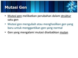 Materi Biologi Mutasi | PPTX