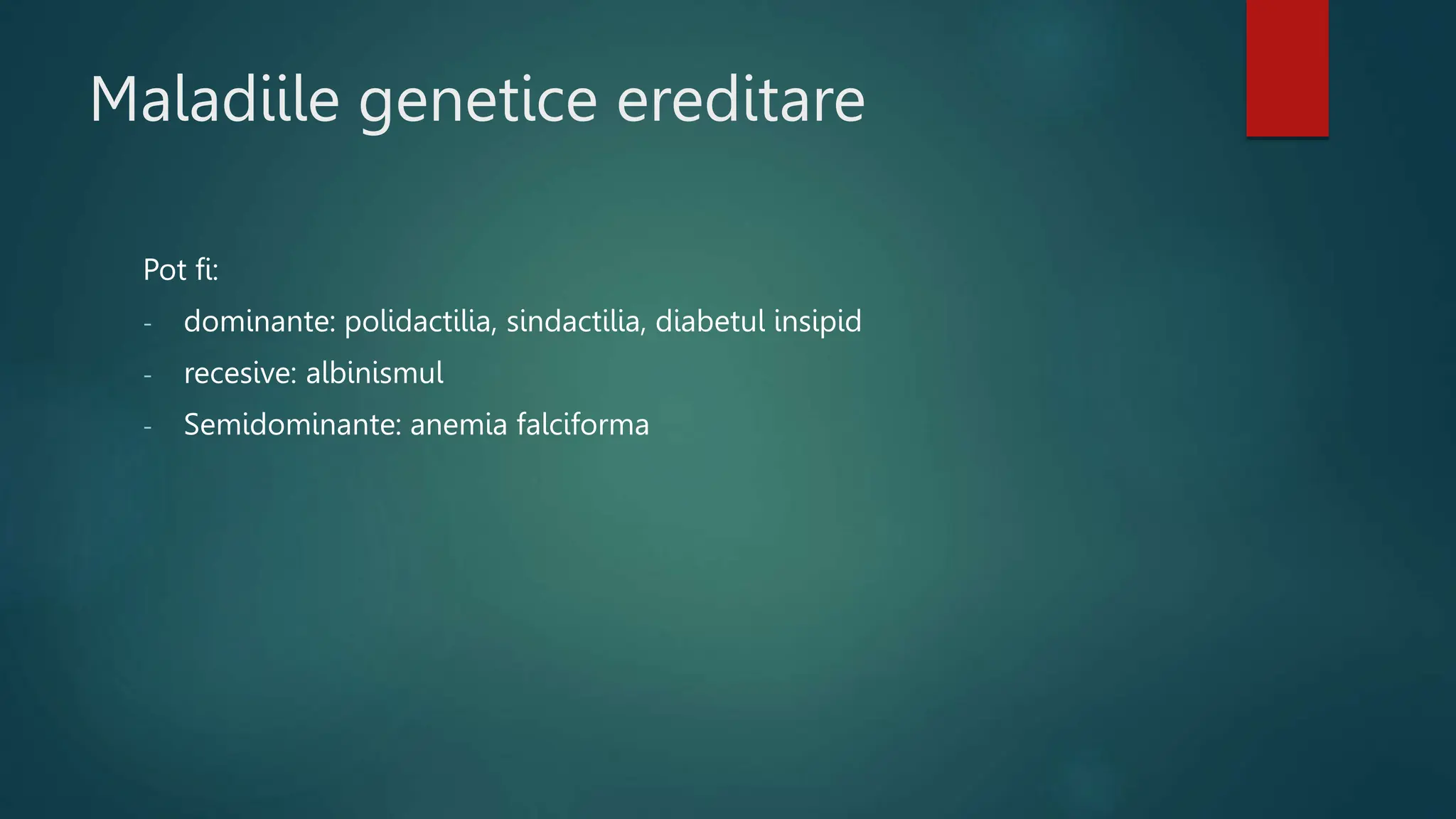 Mutatiile genetice anomalii genice si cromozomiale | PPTX