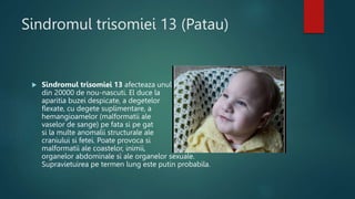 Mutatiile genetice anomalii genice si cromozomiale | PPTX