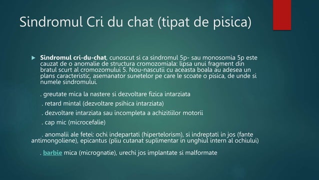 Mutatiile genetice anomalii genice si cromozomiale | PPTX