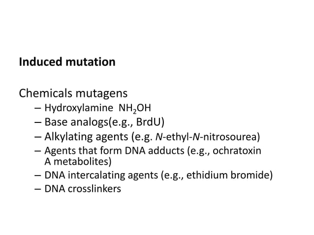 Mutation | PPTX | Genetics | Science