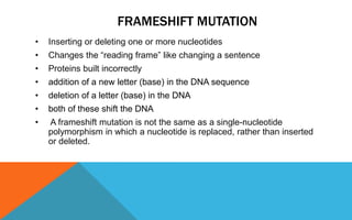 types of Mutation | PPTX