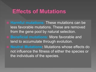 Mutation and It's types. | PPT