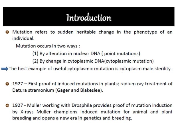 MUTATION BREEDING IN VEGETABLE CROPS | PPT
