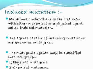 Mutation | PPT | Chemistry | Science