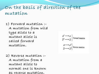Mutation | PPT | Chemistry | Science