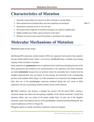 Mutation | PDF