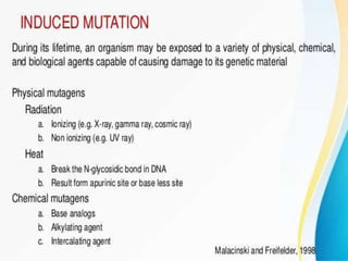 Mutation and its types | PPTX