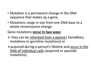 Mutation.pdf | Infertility | Reproductive Health