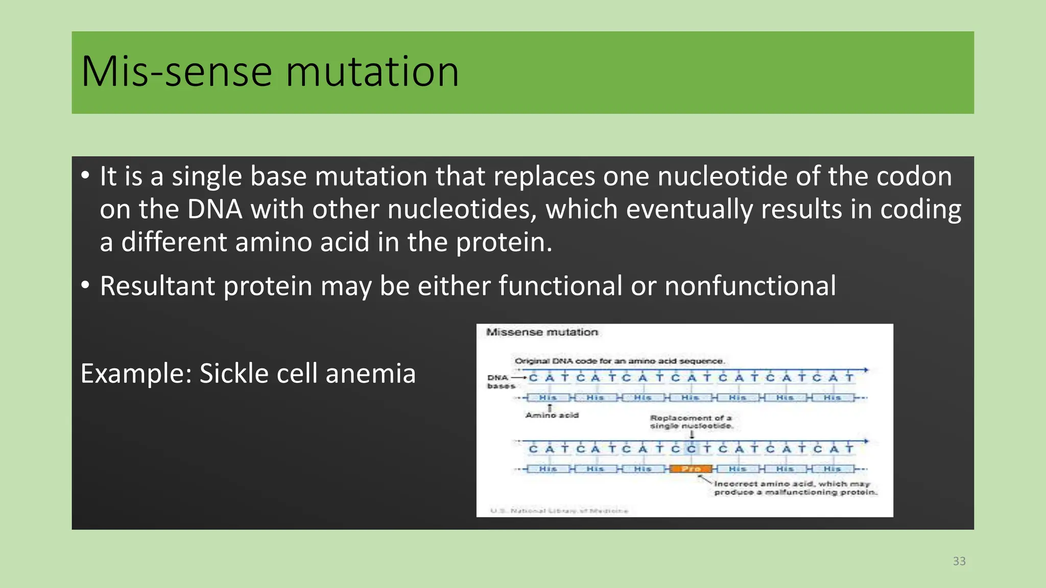 Mutation : types and features........... | PPTX