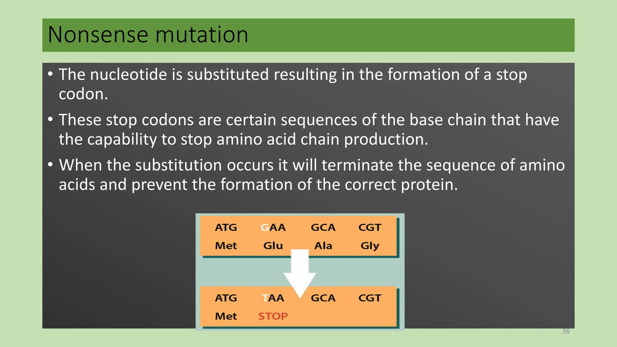 Mutation : types and features........... | PPTX