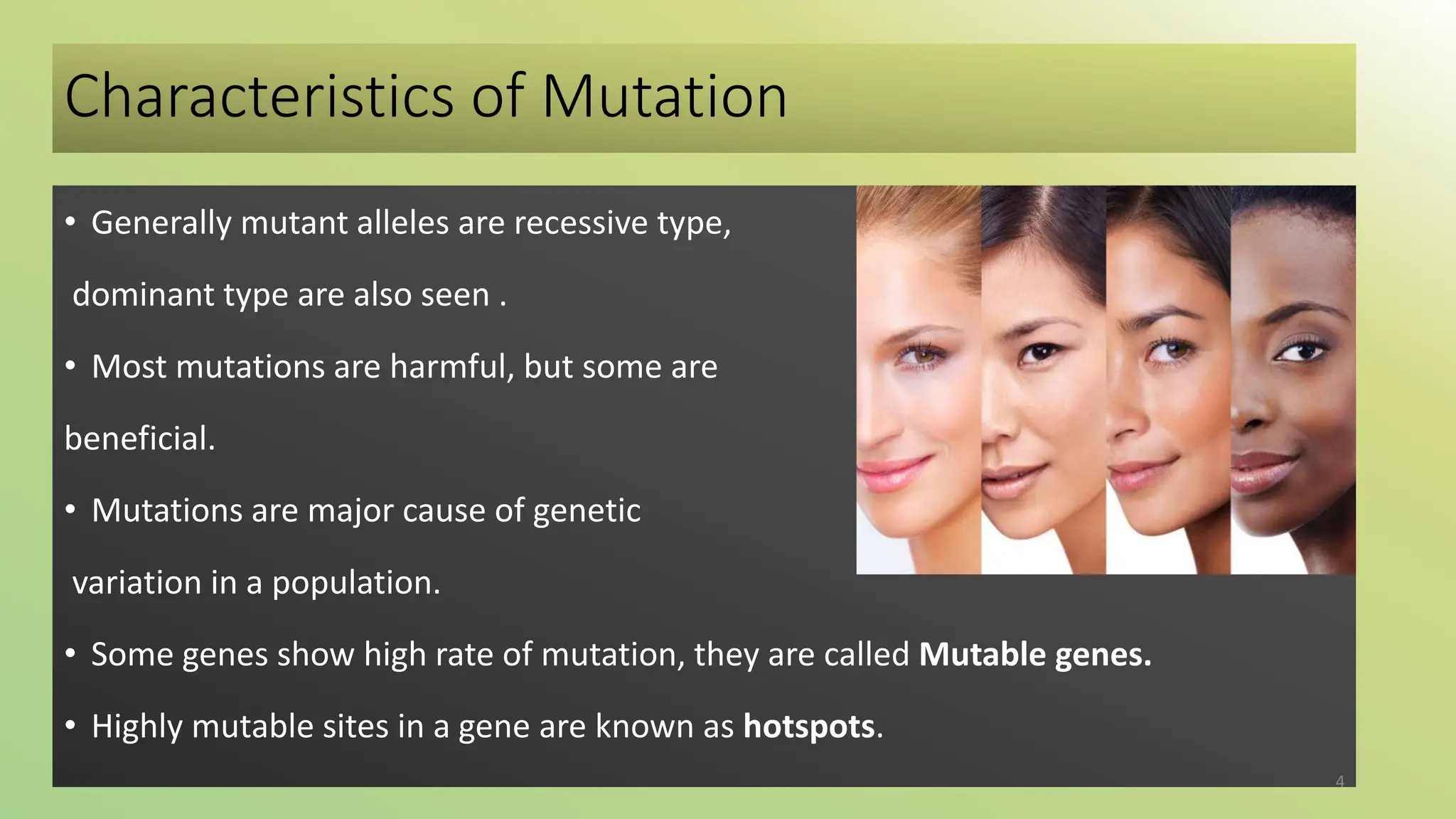 Mutation : types and features........... | PPTX