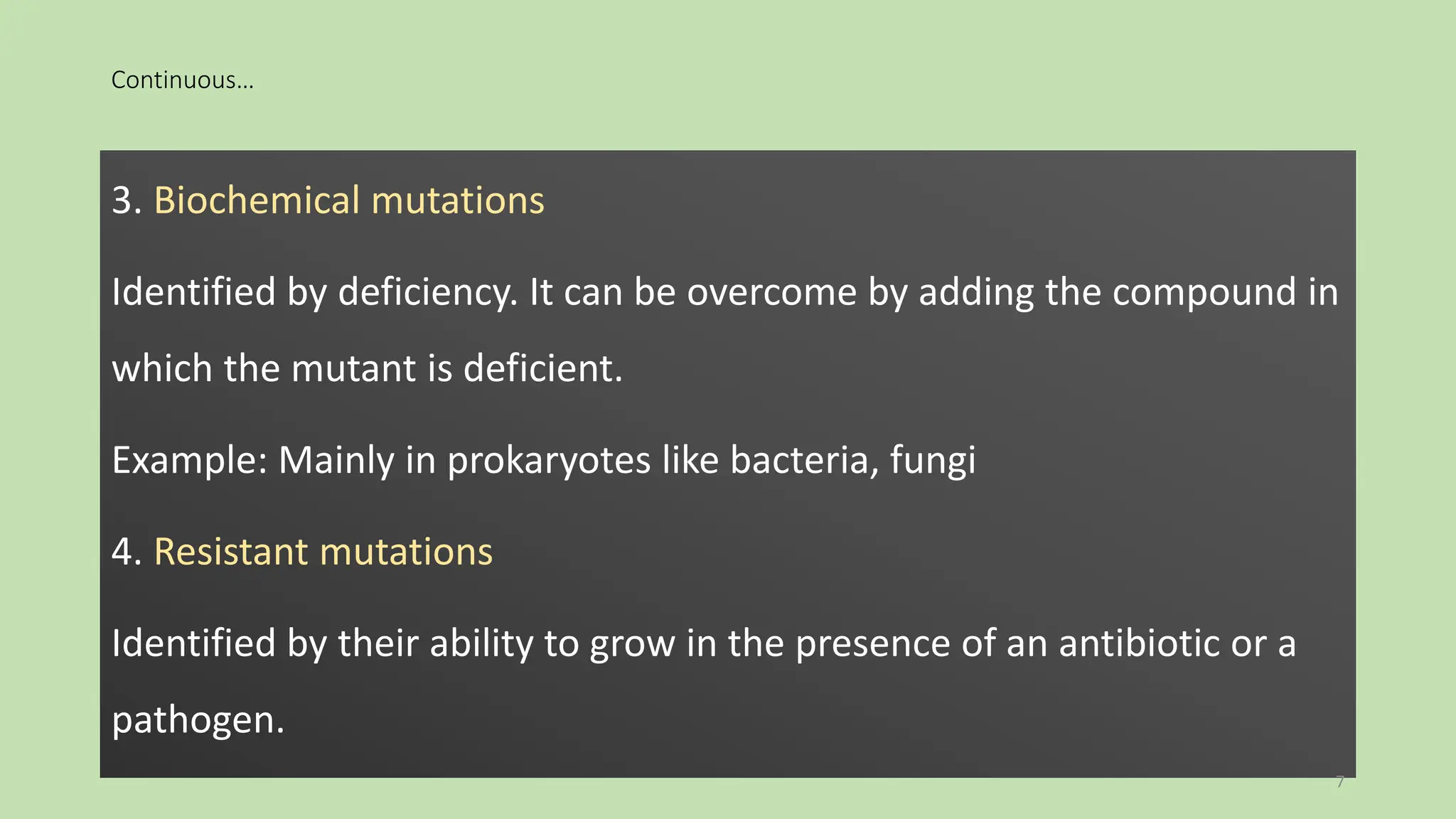 Mutation : types and features........... | PPTX