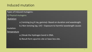 Mutation : types and features........... | PPTX