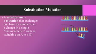 Mutation (General microbiology and Life sciencs) | PPTX | Genetics ...