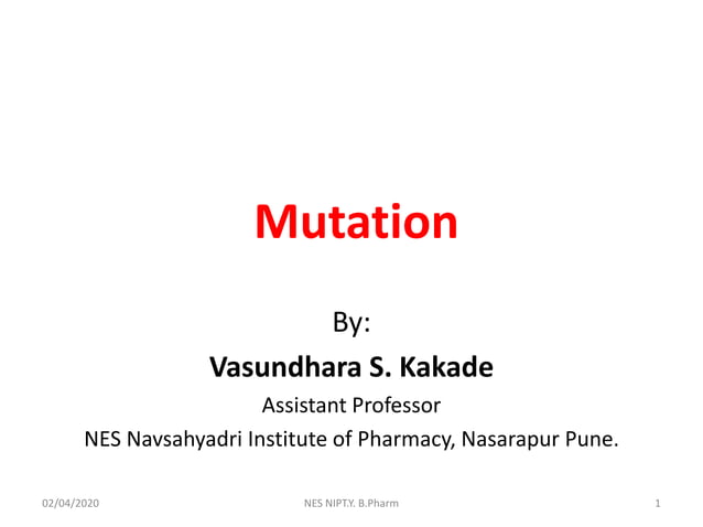 Mutation | PPT