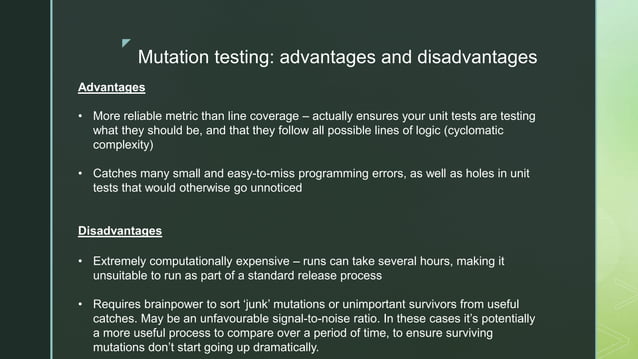 Mutation Testing Testing Your Tests Ppt