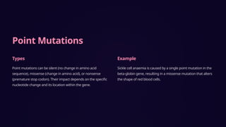 Mutation: The Driving Force of Evolution | PPTX