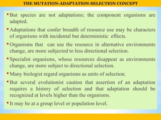 Mutation, adaptation and selection concept | PPT
