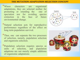 Mutation, adaptation and selection concept | PPT