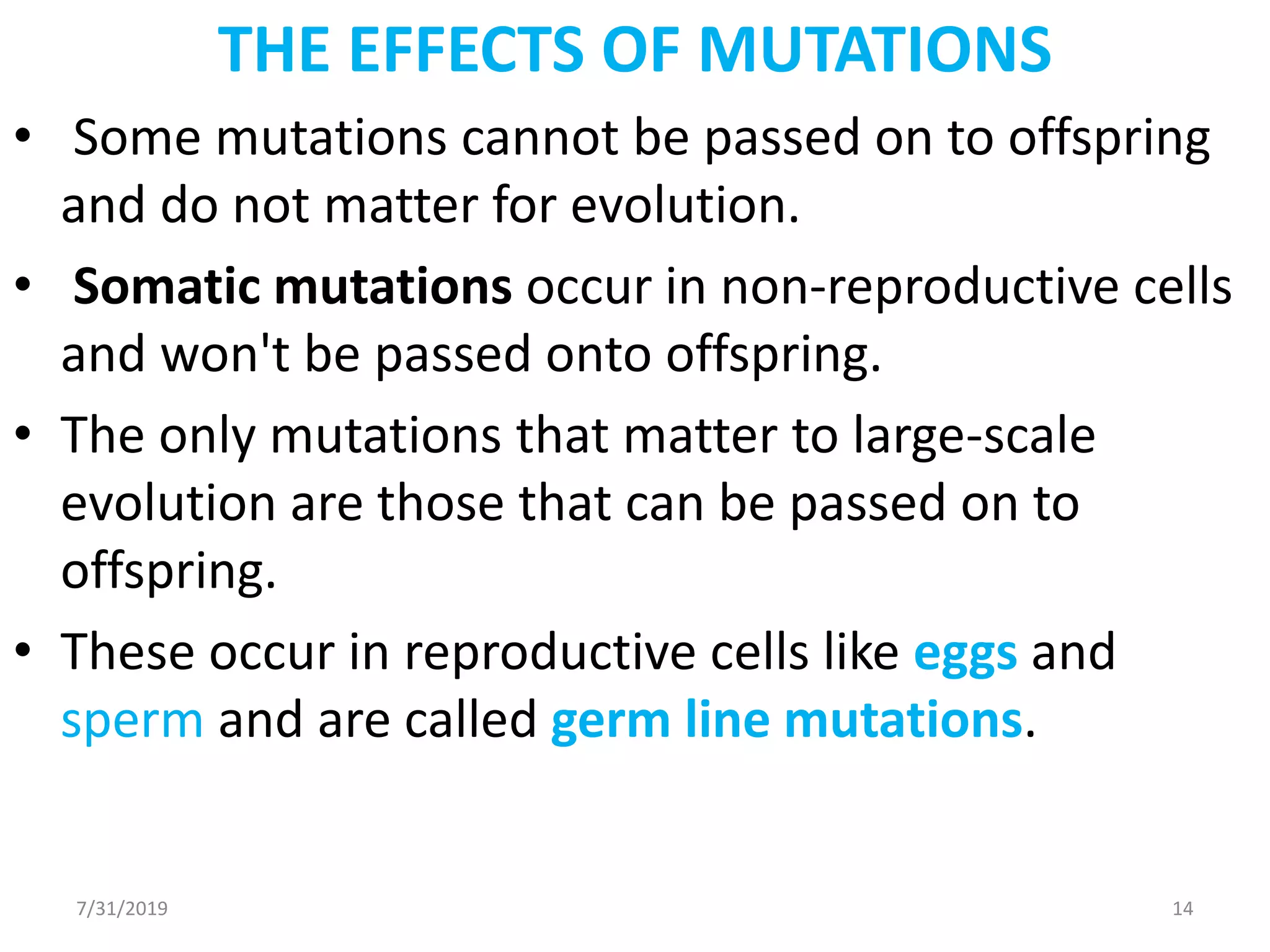 Mutation and DNA repair mechanism | PPTX