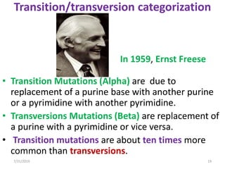 Mutation and DNA repair mechanism | PPTX