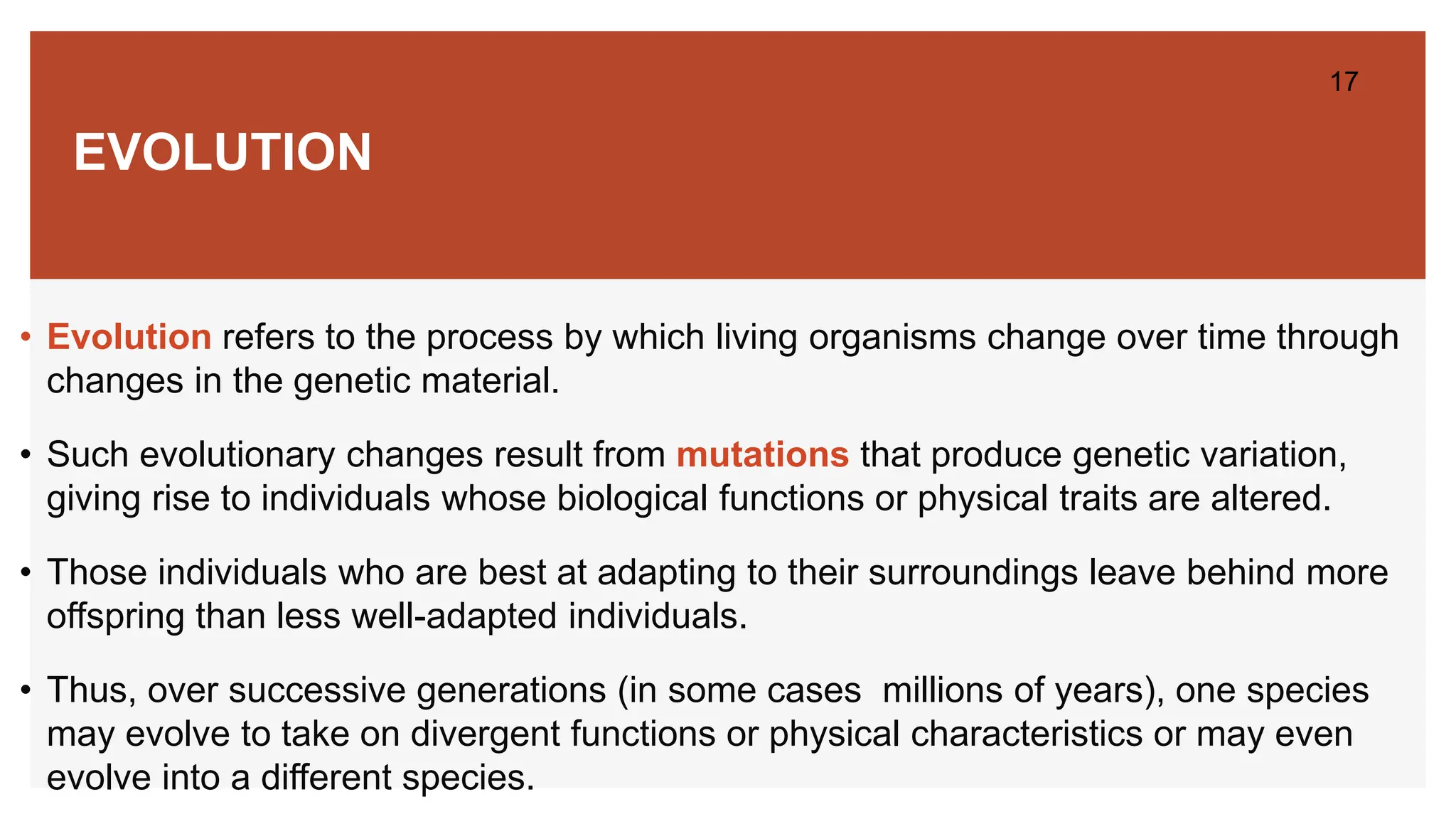 mutation and its evolutionary significance | PPTX