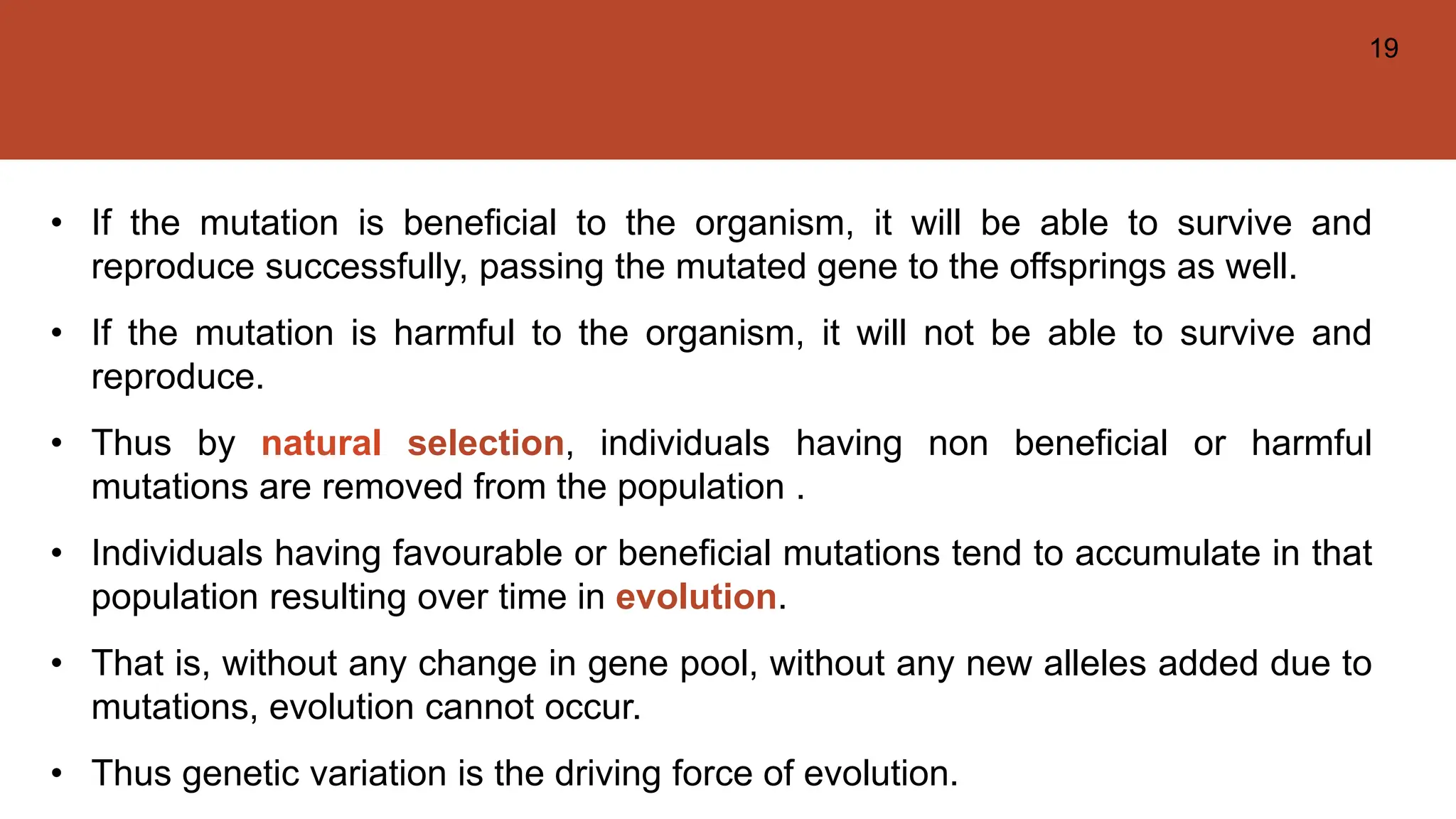 mutation and its evolutionary significance | PPTX
