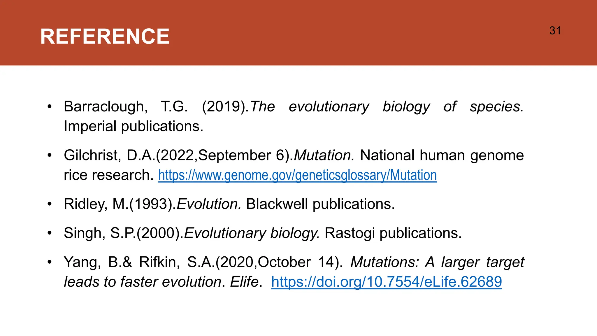 mutation and its evolutionary significance | PPTX