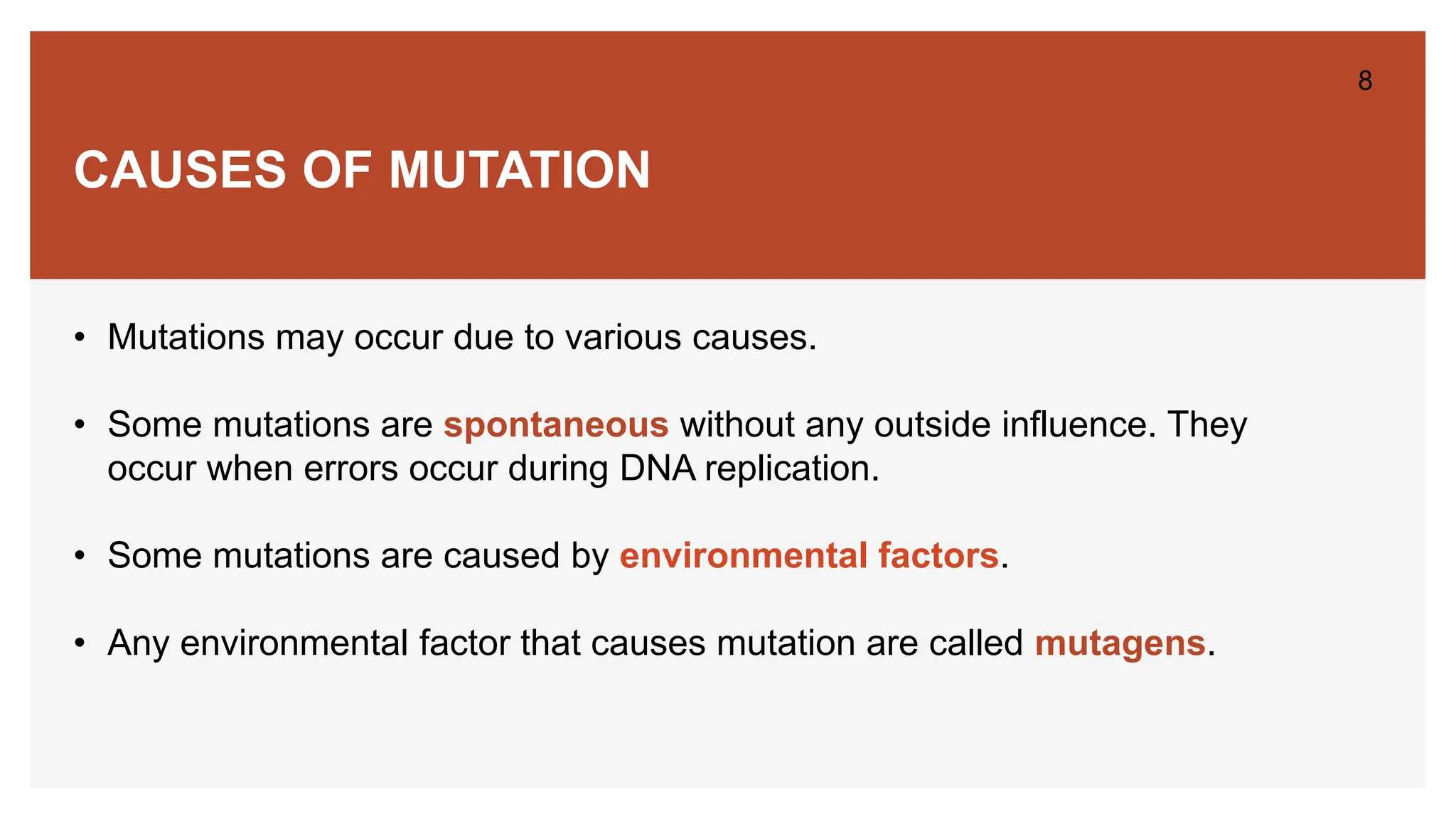 mutation and its evolutionary significance | PPTX