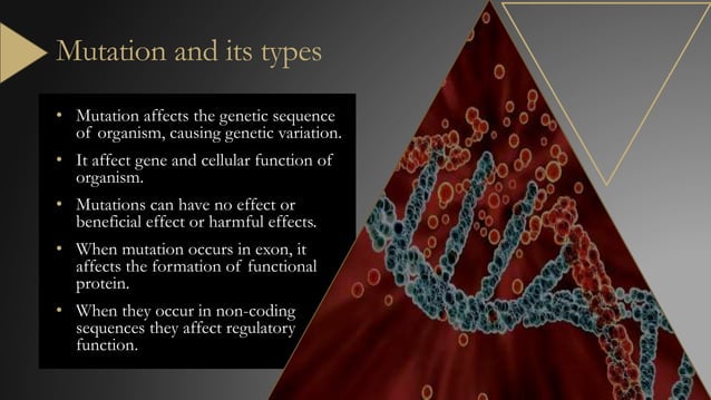 Gene Mutation its types and importance of mutation | PPTX