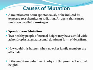 Mutation and its types | PPTX