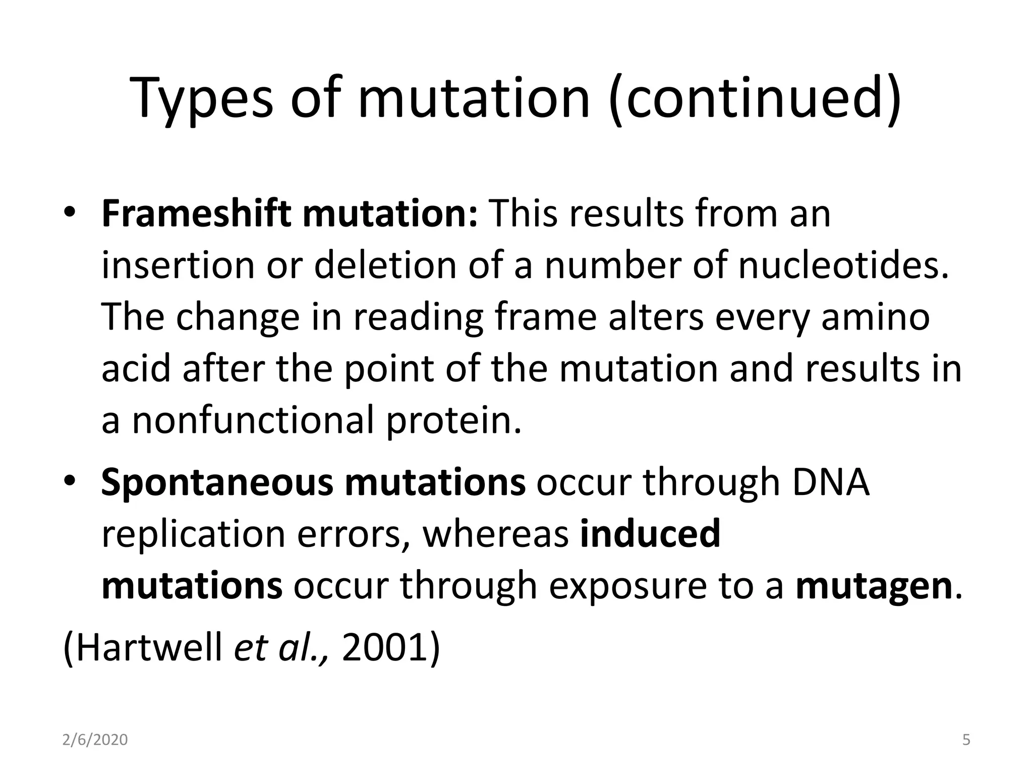Mutation and mutagens | PPTX