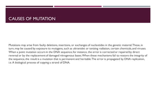 mutation and polyploidy and hybridization by D. Divyabharathi (U21BP014 ...