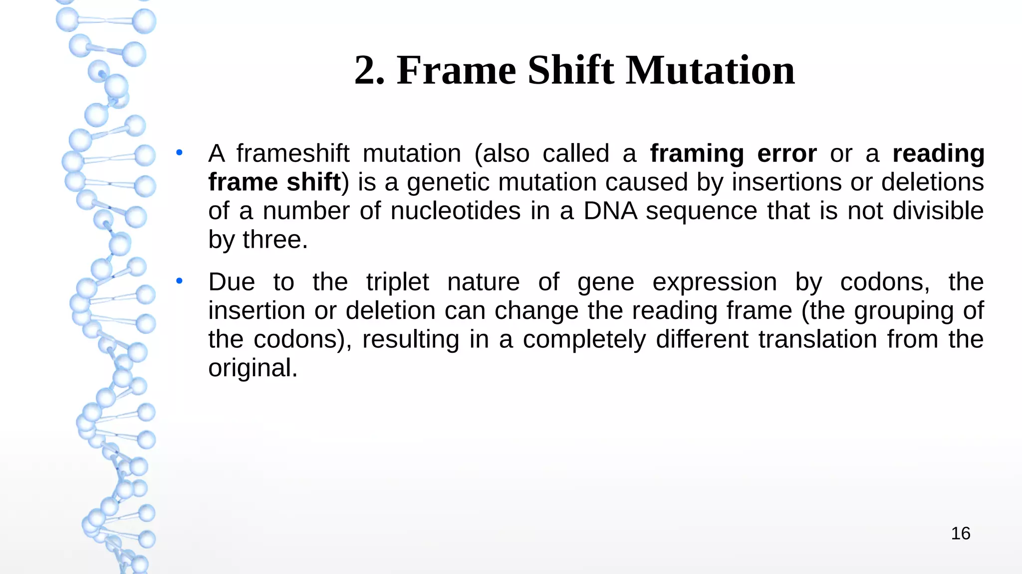 Mutation And Assay Of Mutagenesis Ppt