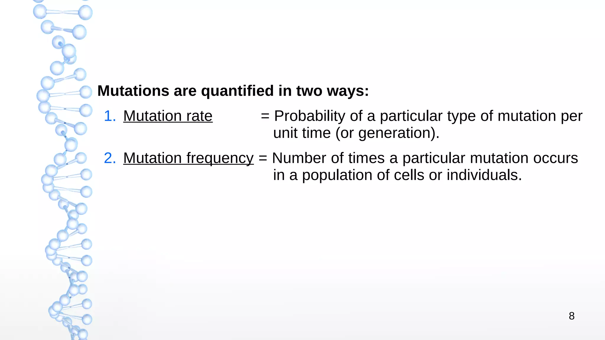 Mutation And Assay Of Mutagenesis Ppt